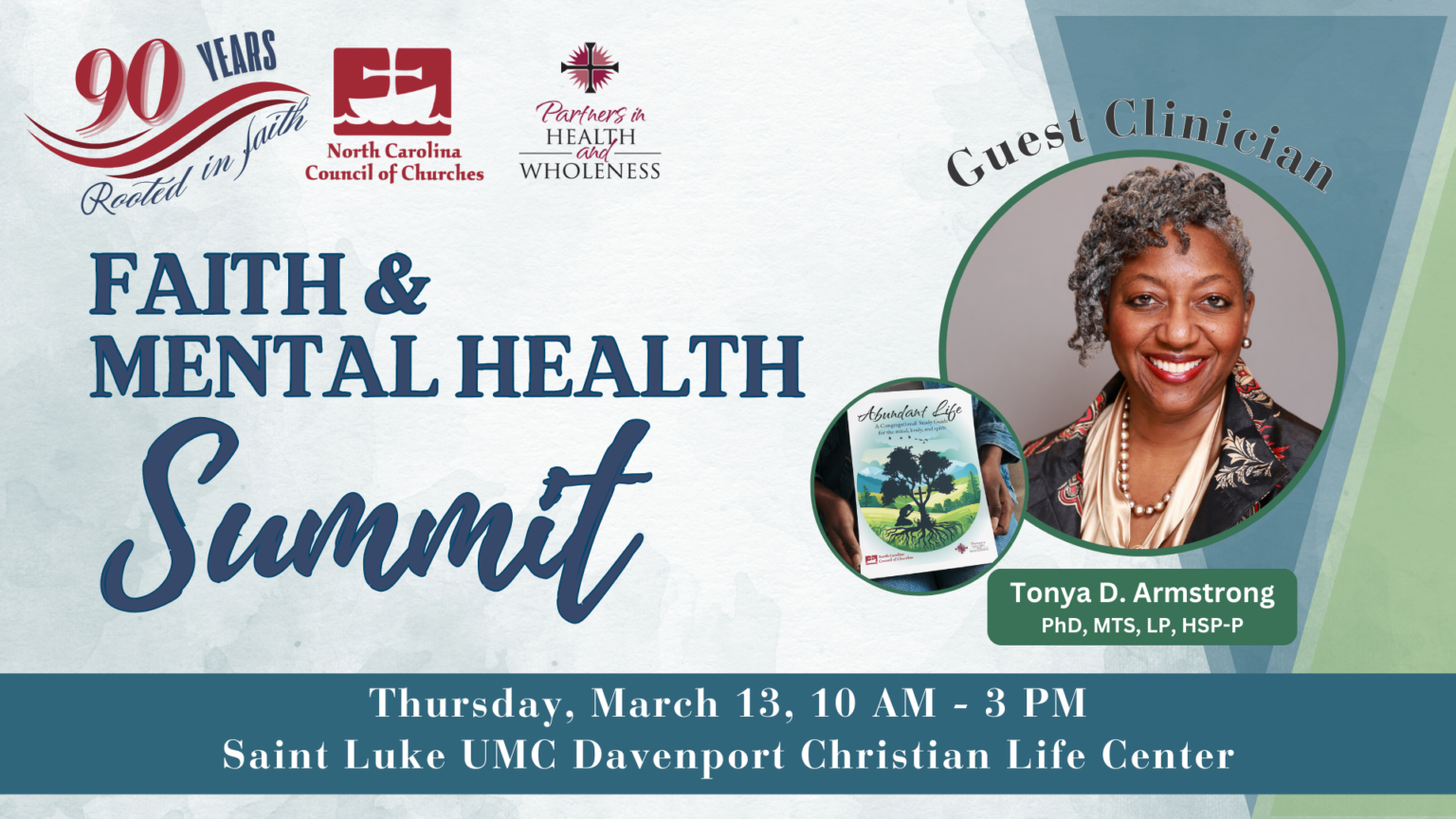 Sanford Faith and Mental Health Summit - Partners in Health & Wholeness